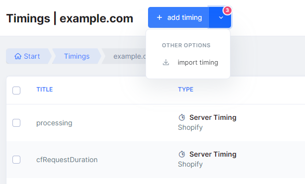 Custom timing (Help Center / Monitoring / Settings) | RUMvision